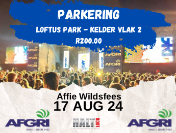 Ticketpro - Affie Wildsfees PARKERING Loftus Park Kelder Vlak 2 - 17th ...