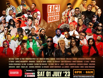 Ticketpro - Fact Durban Rocks July 2023 - 1st of July 2023