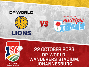 Ticketpro - ODD DP World Lions vs Momentum Multiply Titans - 22nd of ...