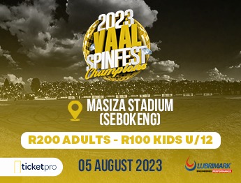 Ticketpro - Vaal Spinfest Champions - 5th of August 2023